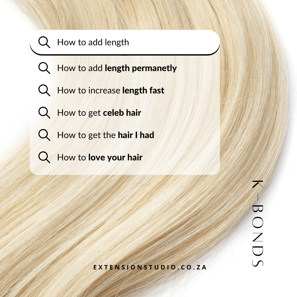 16" Keratin Fusion Bonds for permanent fitting – Extension Studio