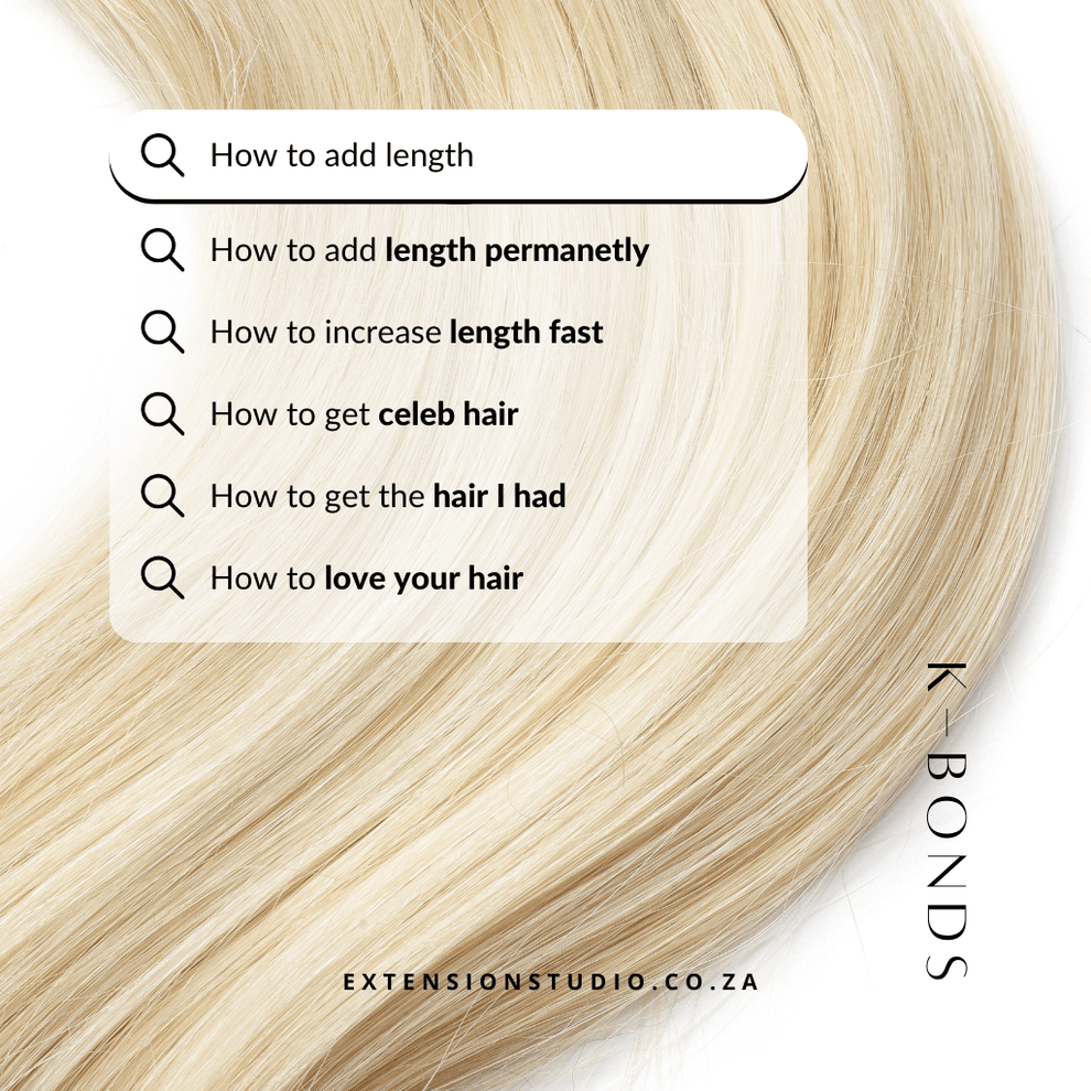 16" Keratin Fusion Bonds for permanent fitting – Extension Studio